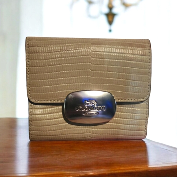 Coach | Bags | Coachnwt Lizard Pattern Wallet Wsilver Hardware | Poshmark